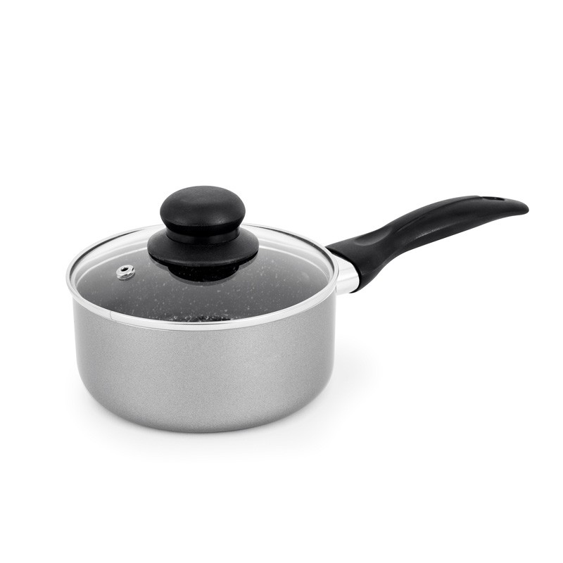 CASSEROLE ALUMINIUM 14CM EFFET PIERRE COUVERCLE DURAND DUPONT