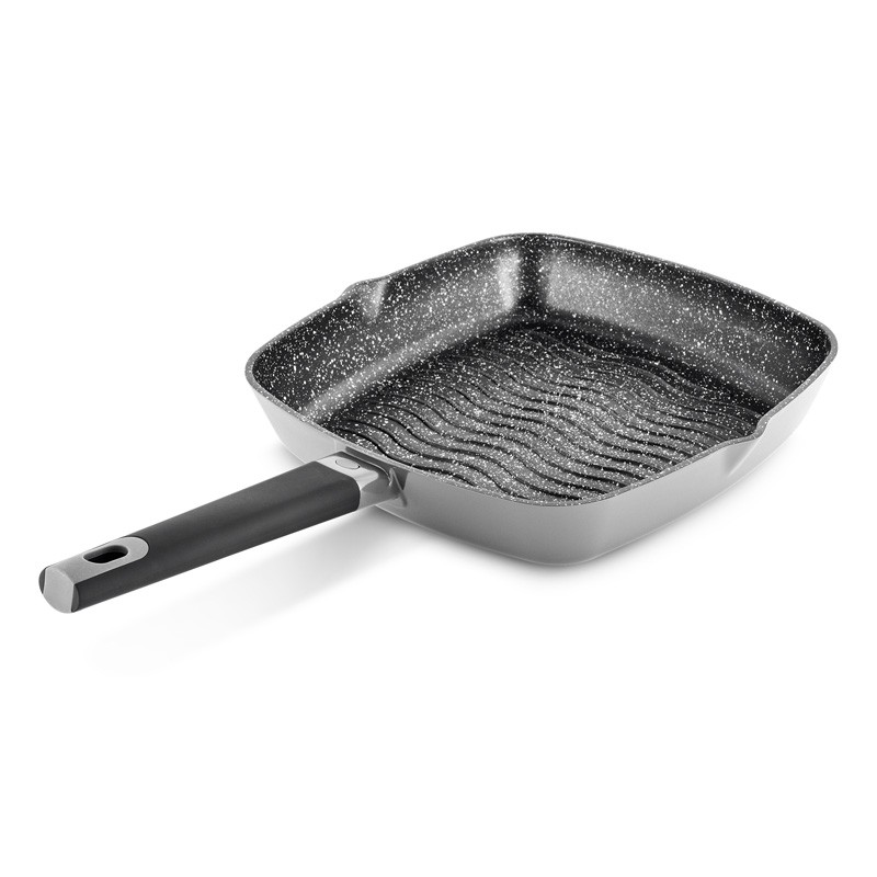 GRILL EN FONTE D'ALUMINIUM EFFET PIERRE CAMILLE 28CM TFI CAMILLE_GRIL28 ...