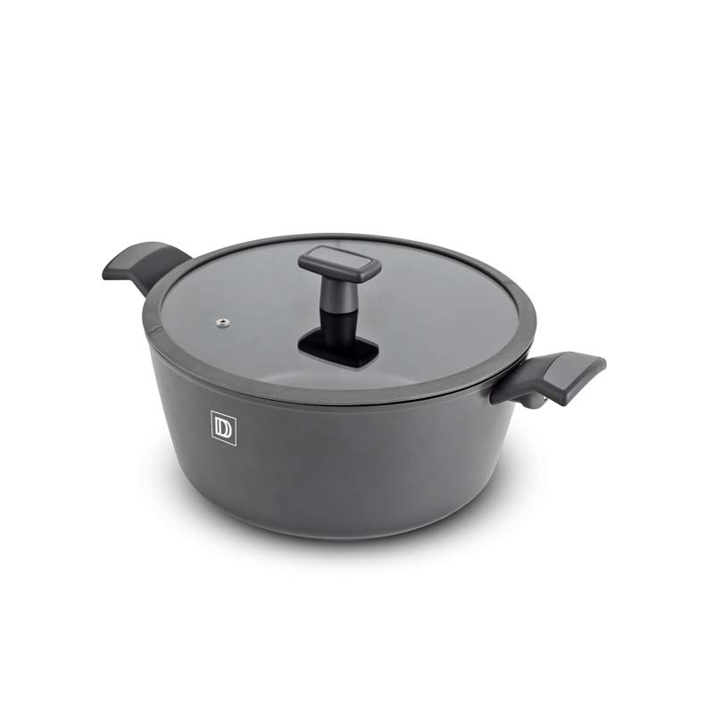 FAITOUT EN ALUMINIUM FORGÉ 24CM AVEC COUVERCLE PLATINIUM FT24TFI DE DURAND DUPONT