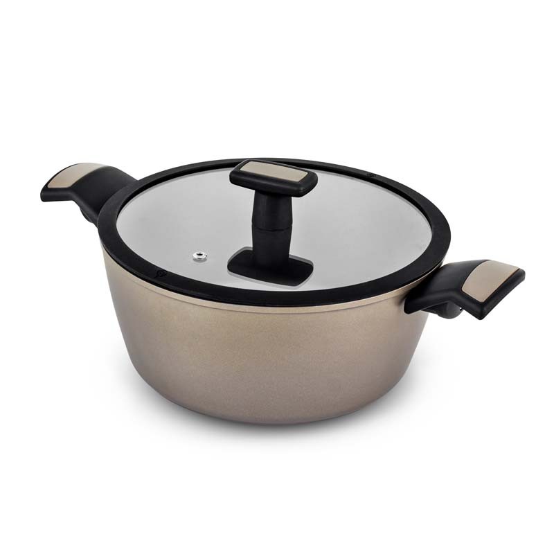 FAITOUT EN ALUMINIUM FORGÉ 24CM AVEC COUVERCLE TREE FT24TFI DE DURAND DUPONT